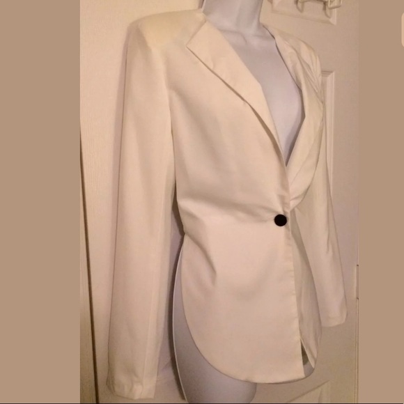 Lush | Jackets & Coats | New Lush Tuxedo Jacket Blazer Hi Low Hem Ivory ...